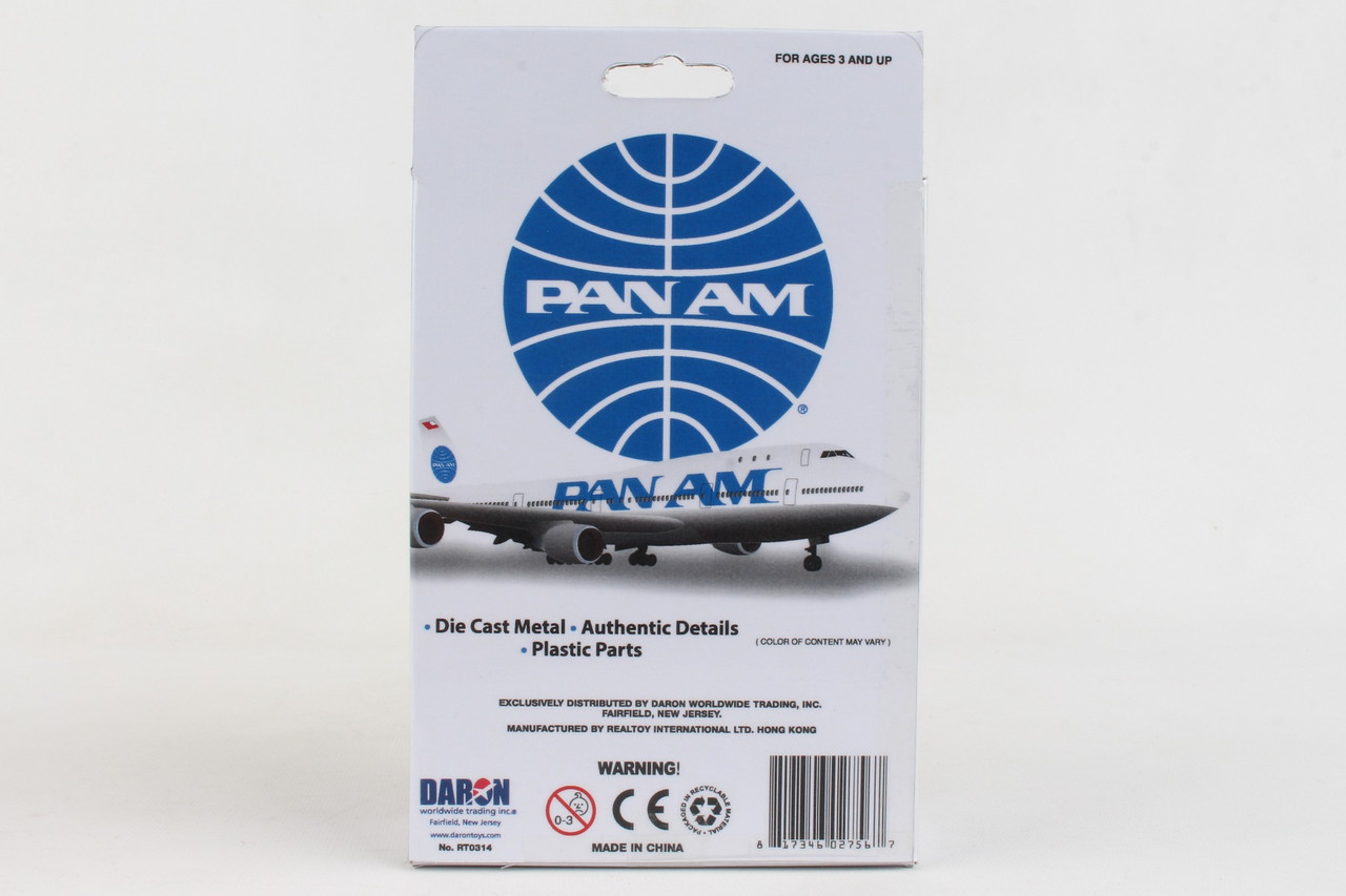 PAN AM SINGLE PLANE - Diecast Airplane