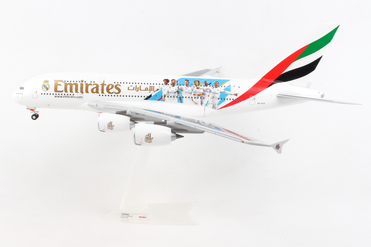 HERPA EMIRATES A380 1/200 REAL MADRID 2018 (**) - Diecast Airplane
