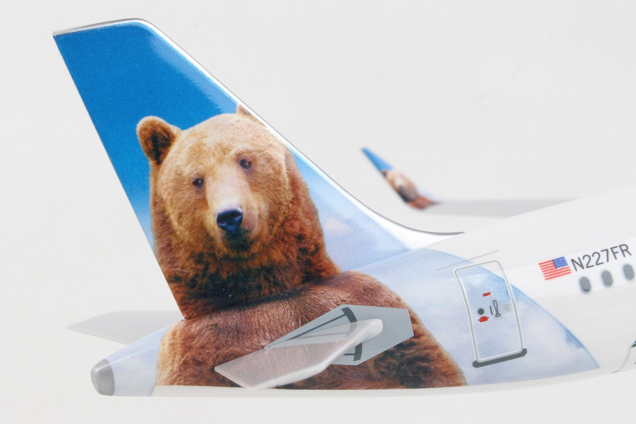 SKYMARKS FRONTIER A320 1/150 W/SHARKLETS GRIZWALD THE BEAR - Airline Museum