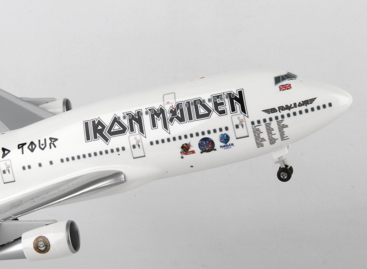 IRON MAIDEN 747-400 1/200 W/GEAR ED FORCE ONE - Diecast Airplane