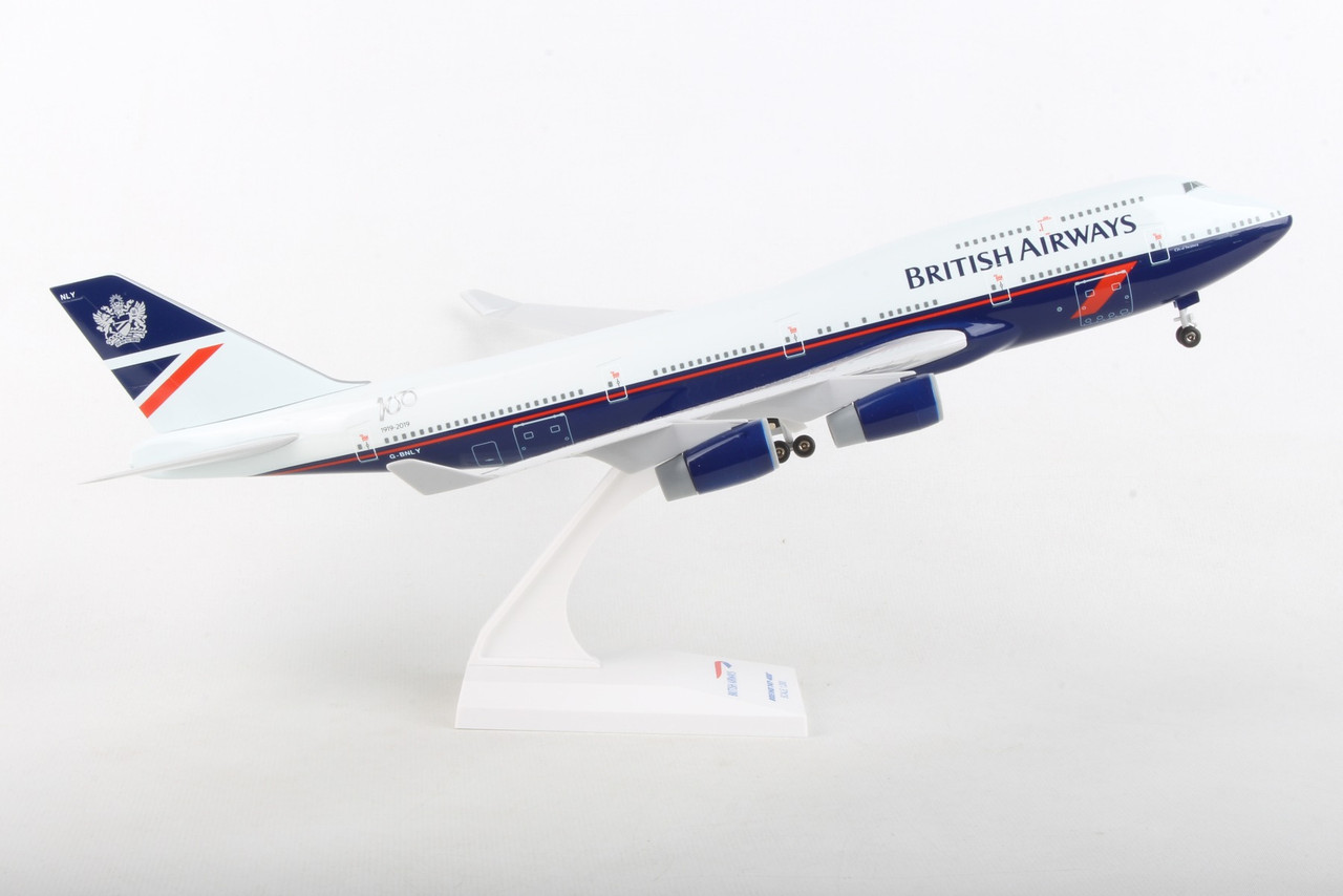 SKYMARKS BRITISH 747-400 1/200 W/GEAR LANDOR - Diecast Airplane
