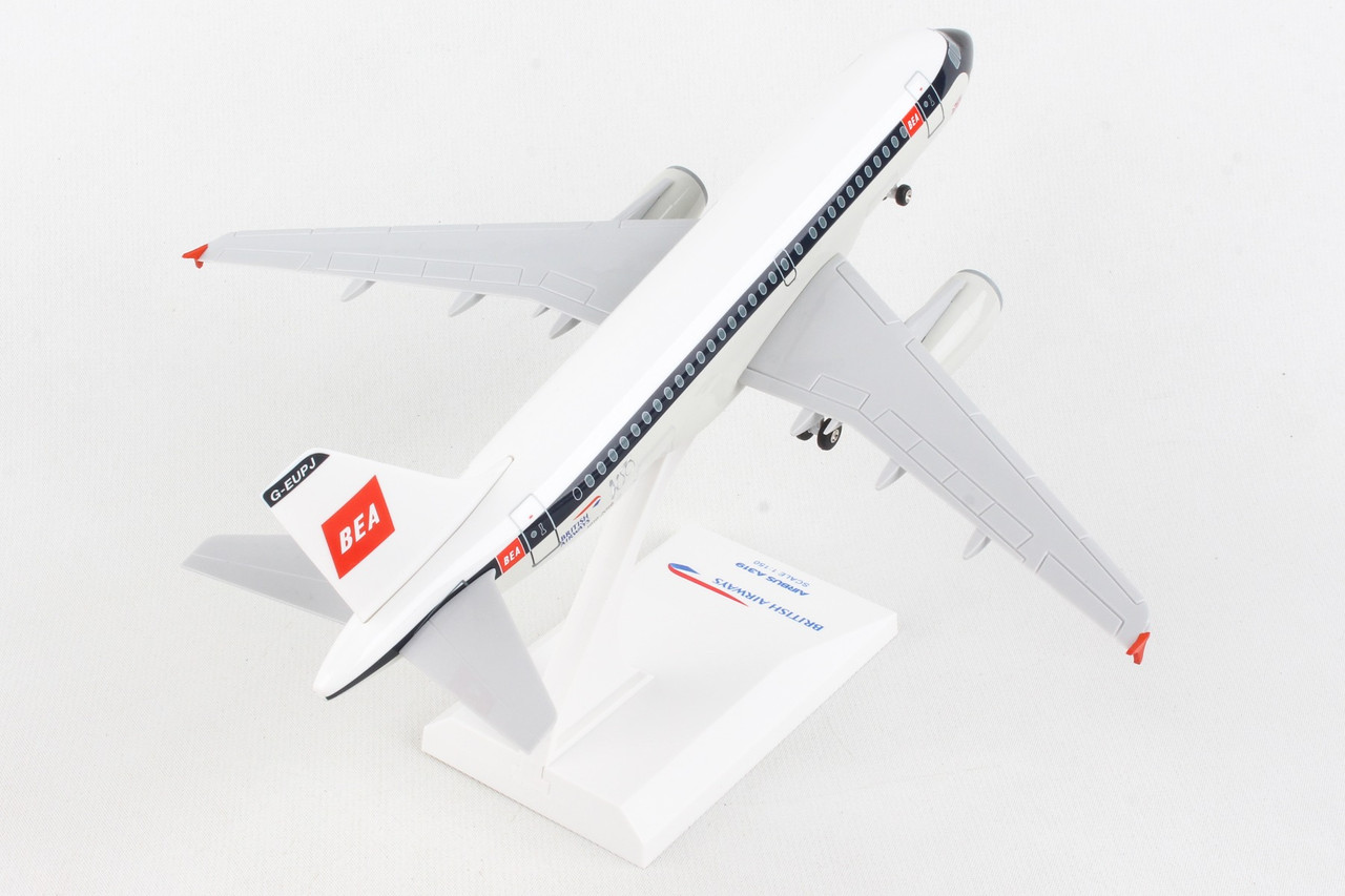 SKYMARKS BRITISH A319 1/150 W/GEAR BEA RETRO LIVERY - Diecast Airplane