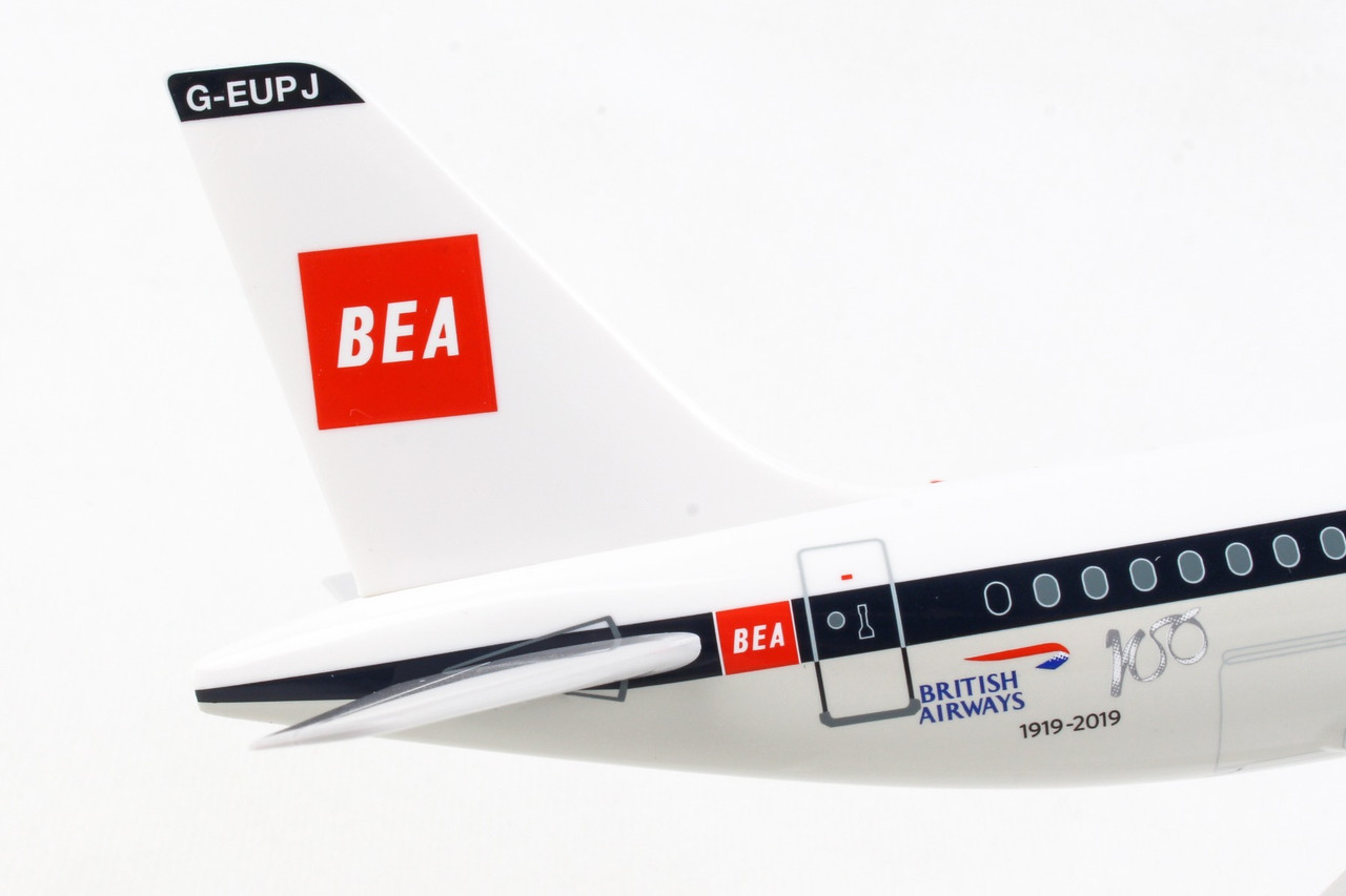 SKYMARKS BRITISH A319 1/150 W/GEAR BEA RETRO LIVERY - Diecast Airplane