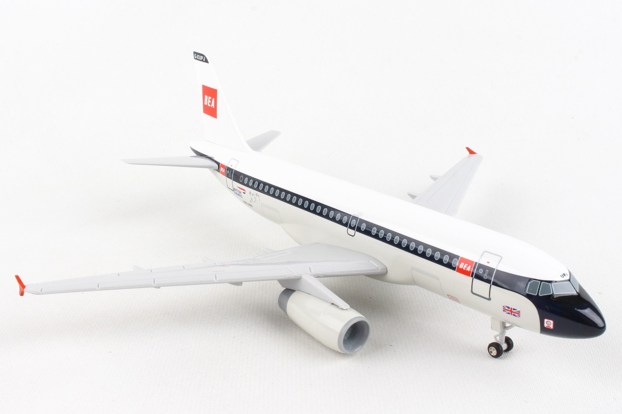 SKYMARKS BRITISH A319 1/150 W/GEAR BEA RETRO LIVERY - Diecast Airplane