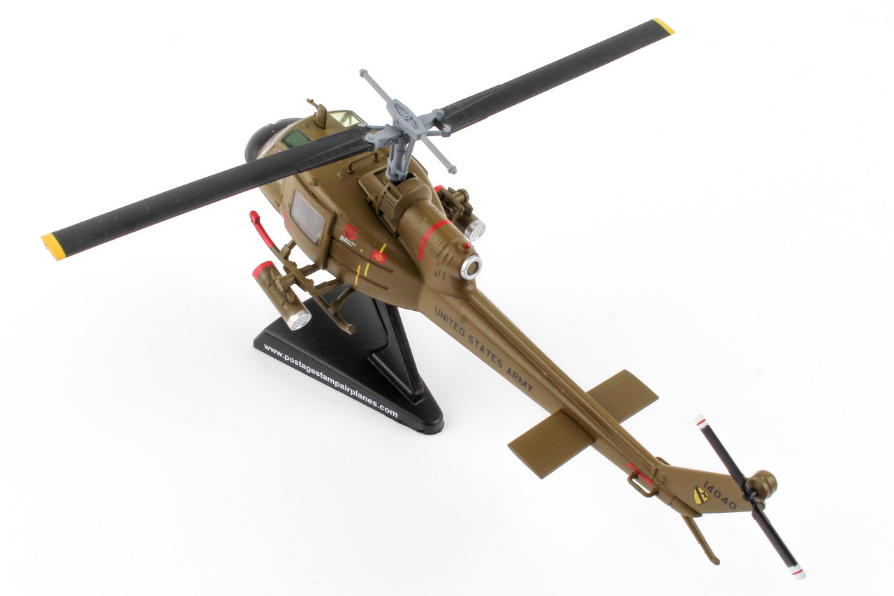 POSTAGE STAMP UH-1C US ARMY HUEY GUNSHIP 1ST CAVALRY DIVISIO - Diecast ...