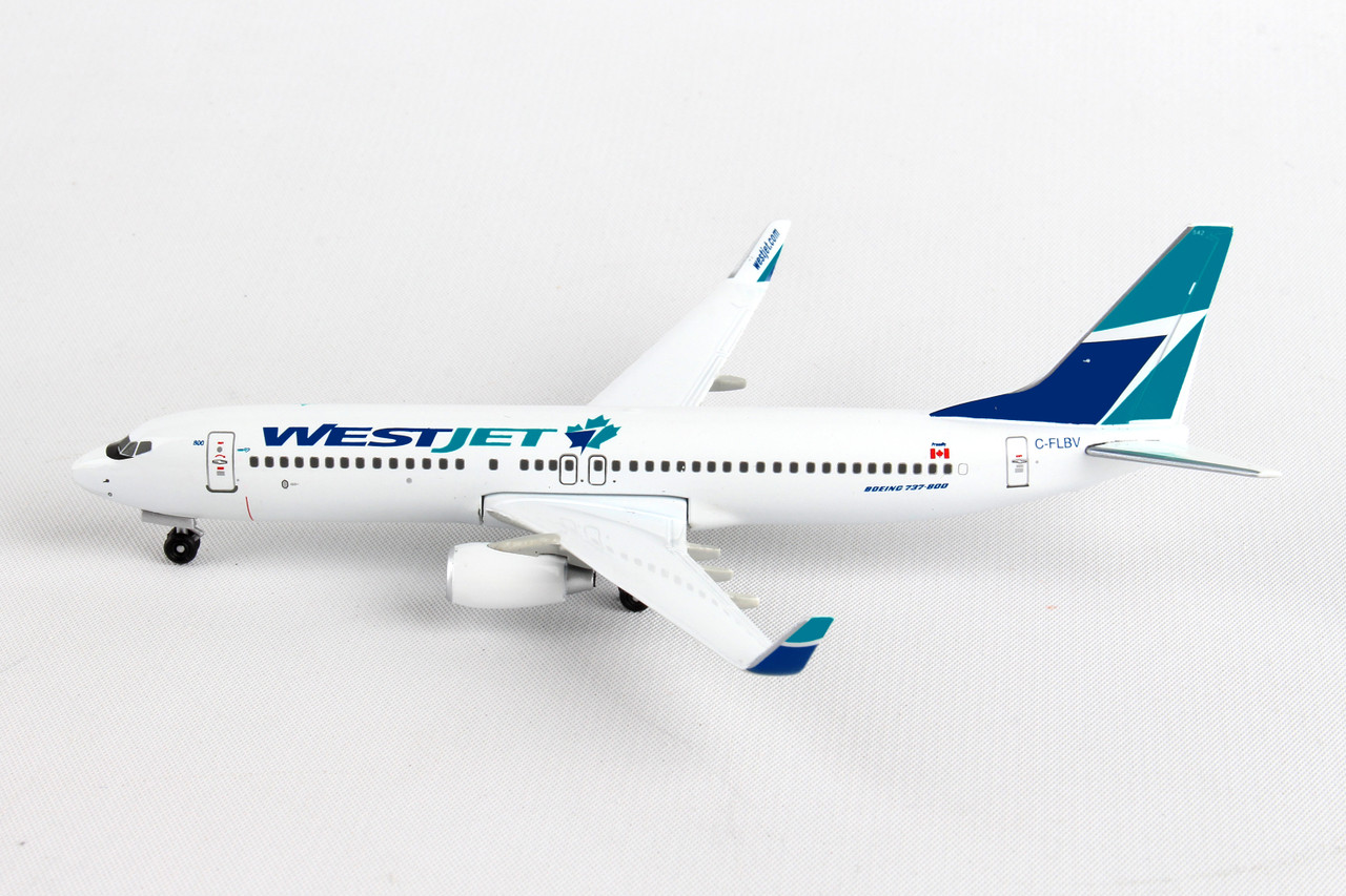 POSTAGE STAMP WESTJET 737-800 1/300 - Airline Museum