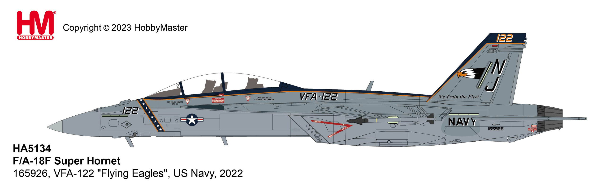U.S. Navy F/A-18F Super Hornet 166673 VX-9 "Vandy 1" GAUSN10004 1:72