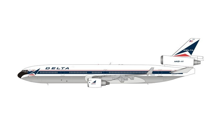 Phoenix Delta McDonnell Douglas MD-11 Polished Livery N806DE PH04538 1:400