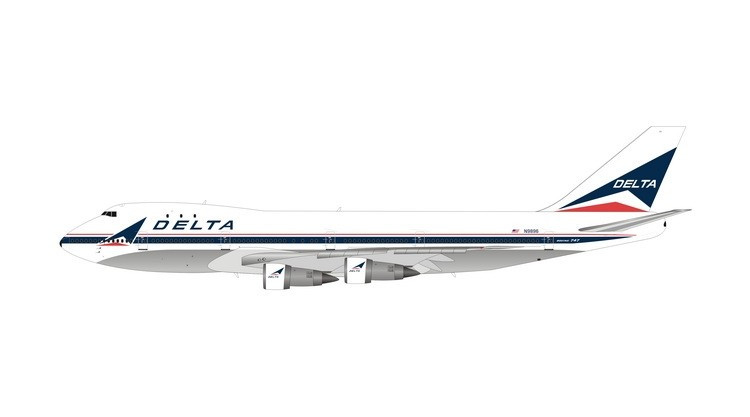 Phoenix Delta Airlines Boeing 747-100 N9896 Polished Livery PH04539 1:400