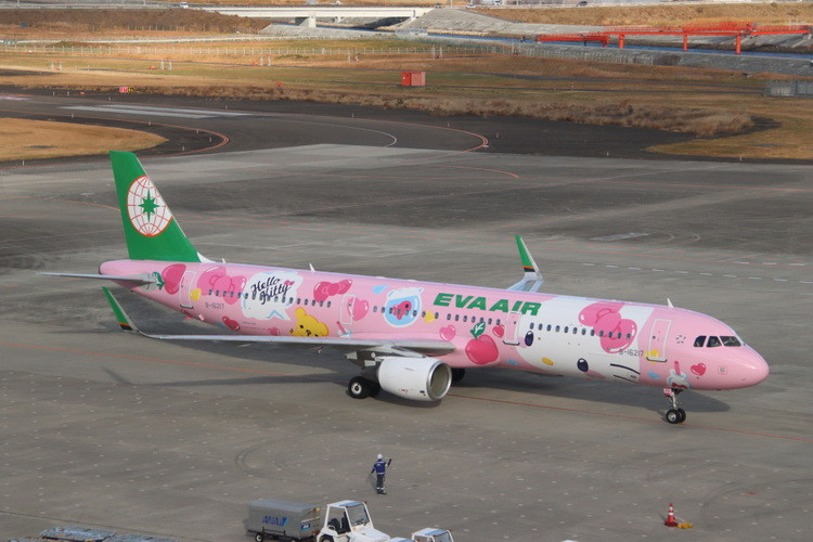 Phoenix Model EVA Air A321 B-16217 "Pinky Jet" 04635 1:400