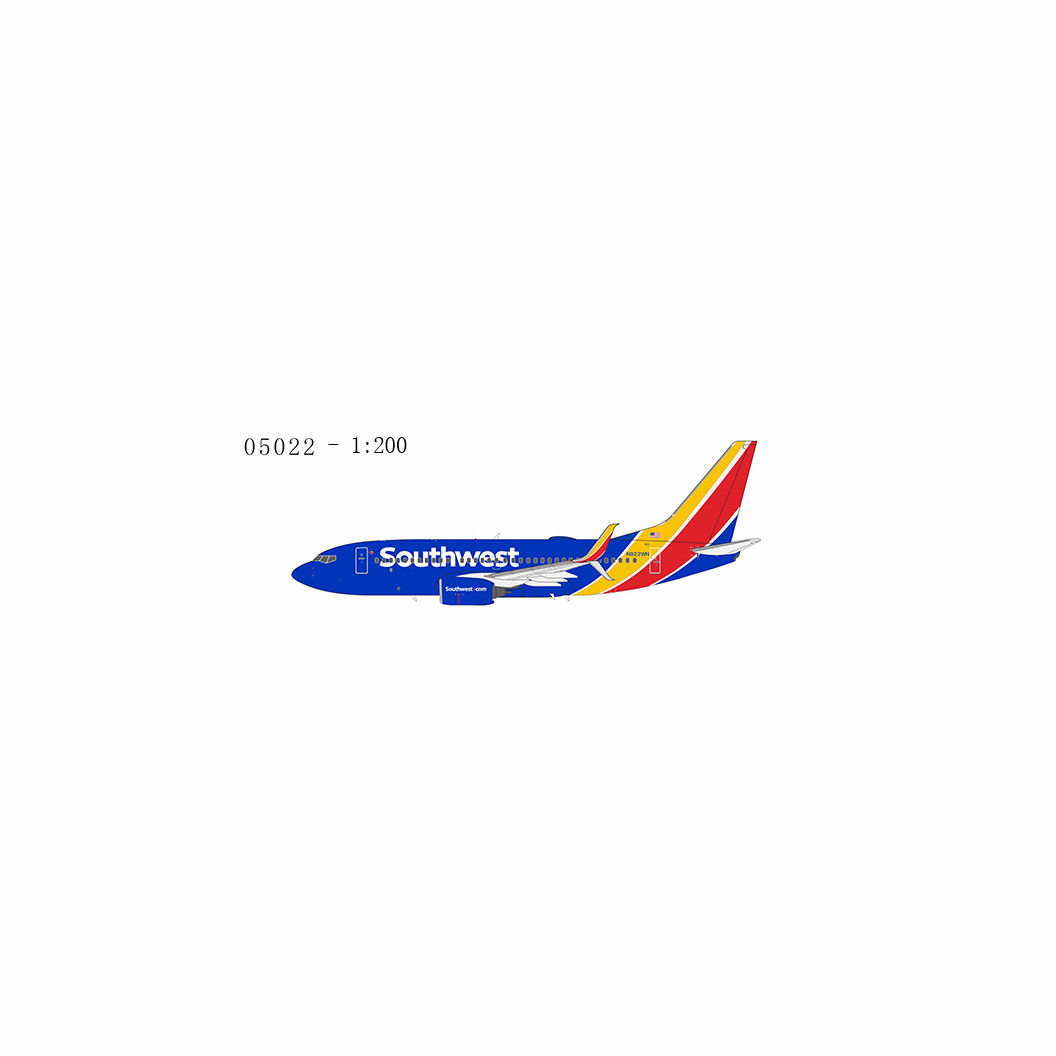 NG Model Southwest Airlines 737-700/w N922WN heart livery; with ...