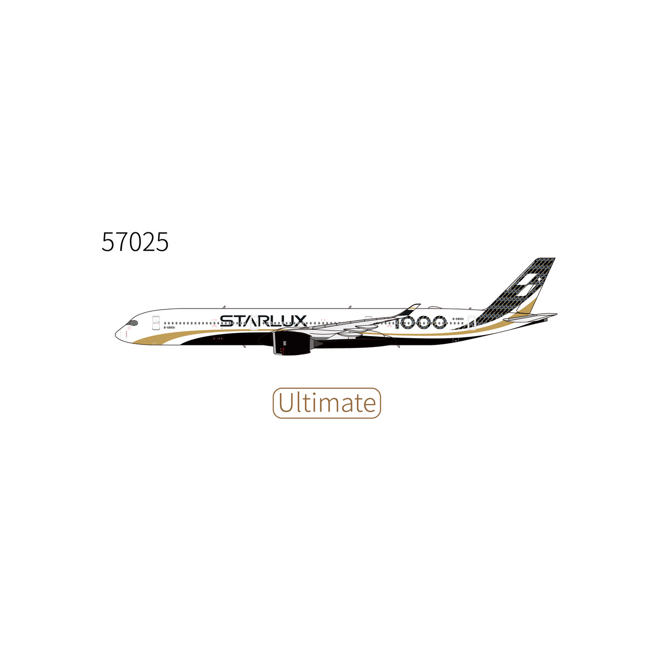 NG Models Starlux Airlines A350-1000 B-58551 Carbon Fiber colors; first ...