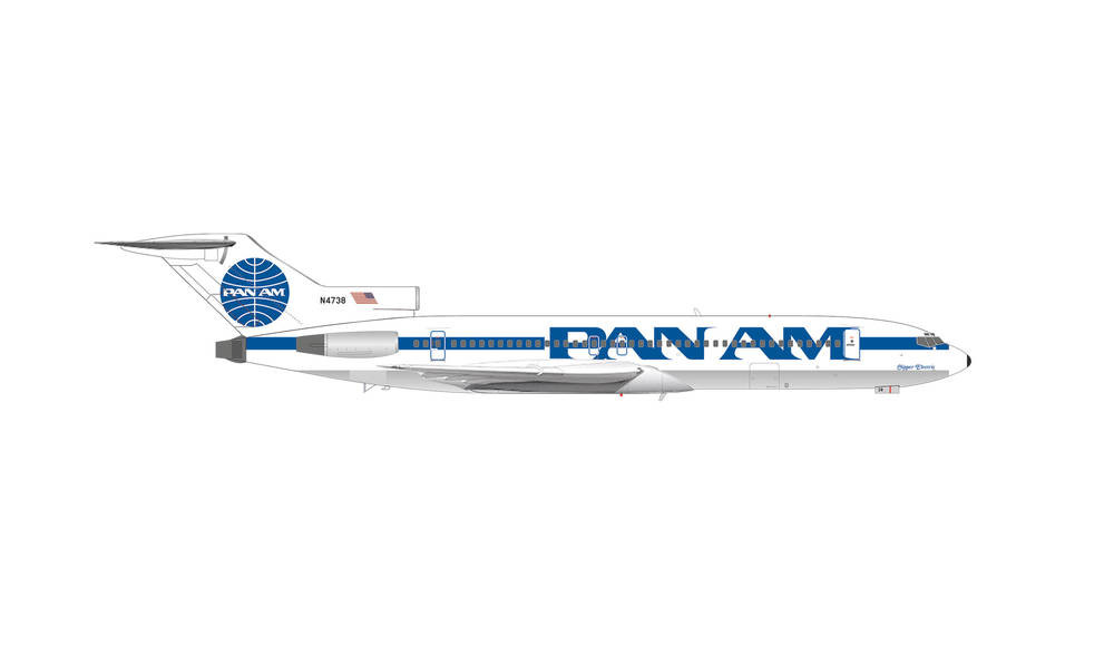 HERPA PAN AM 727-200 BILLBOARD TEST LIVERY HE571845 1:200