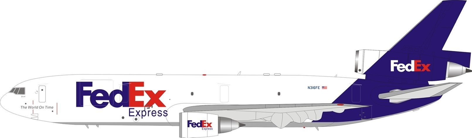Inflight200 FedEx N316FE McDonnell Douglas (Boeing) MD-10-30F with ...