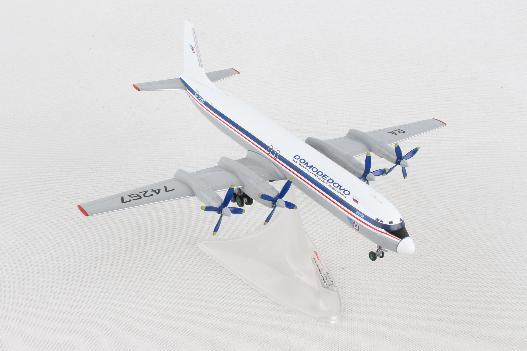 HERPA DOMODEDOVO IL18 1/200 (**) - Diecast Airplane