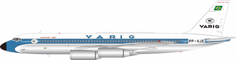 VARIG CV990 VARIG ON TAIL with stand PP-VJE 1:200