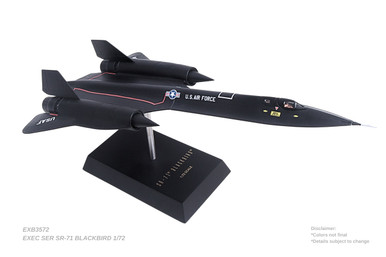 SR-71 Blackbird 1:72 Scale Model – EXB3572 | Diecast Airplane Store