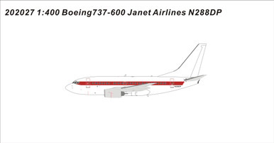 Panda Models EG&G (Janet Airlines) B737-600 N288DP 202026 1:400