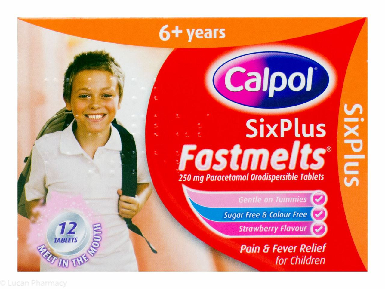 Calpol® SixPlus Fastmelts® Sugar/Colour Free Orodispersible Tablets ...
