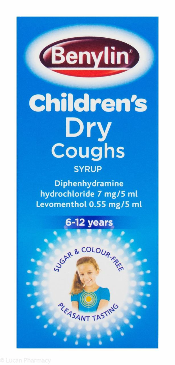 Benylin® Children's Dry Cough Syrup 6-12 Years – 125ml #P - Lucan ...