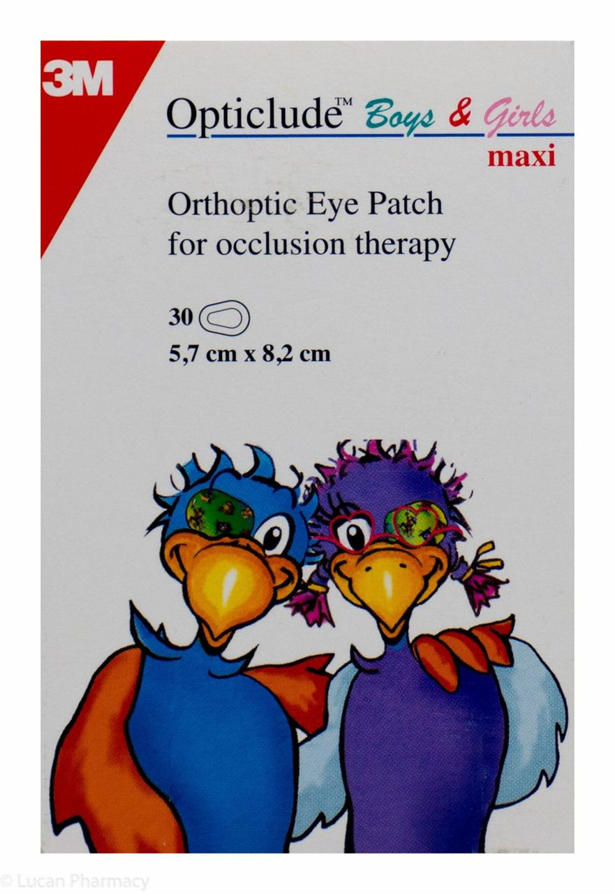 Opticlude™ Boys & Girls Maxi Orthoptic Eye Patch for Occlusion Therapy ...