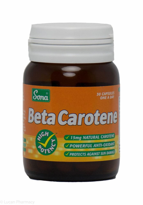 Sona® Beta Carotene – 30 Capsules - Lucan Village Pharmacy