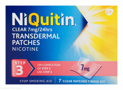 NiQuitin® 7mg 24 Hour Step 3 Transdermal Patch – 7 Patches #P - Lucan ...