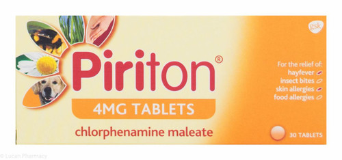 Piriton™ 4mg – 30 Tablets #P - Lucan Village Pharmacy
