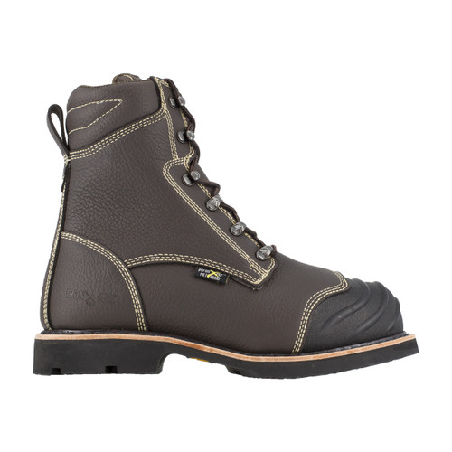 IRON AGE BROWN 8" SMELTER BOOT INT MET COMP TOE BOOTS IA0121