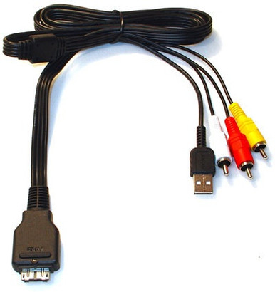 USB AV Cable for Sony VMC-MD2 Cyber-shot DSC-HX1 RCA DSC-H20 DSC-W290