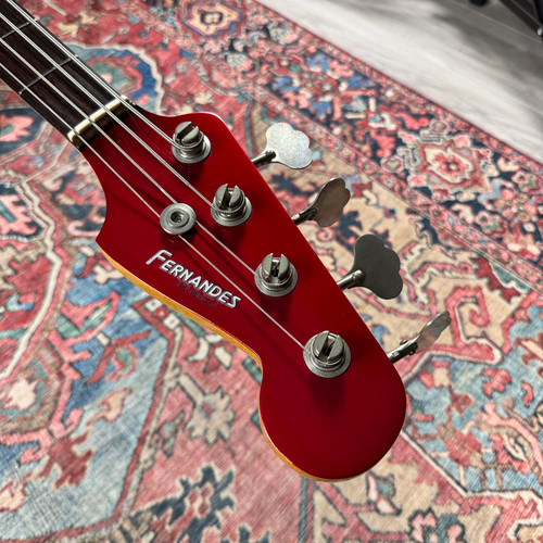 Fernandes Revival Bass RPB-50 Candy Apple Red - 1980's