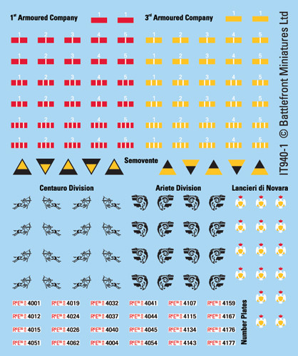 15mm Italian Decals - IT940 - Brookhurst Hobbies