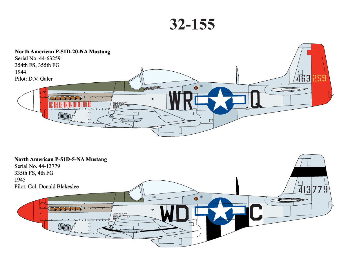 32155 - 1/32 NORTH AMERICAN P-51D MUSTANG - Brookhurst Hobbies