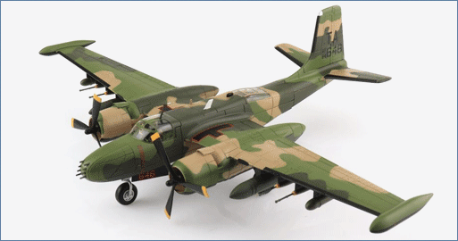 1/72 B-26K Counter Invader AF64-646, 609th SOS, 59th SOW, Thailand 1969 ...