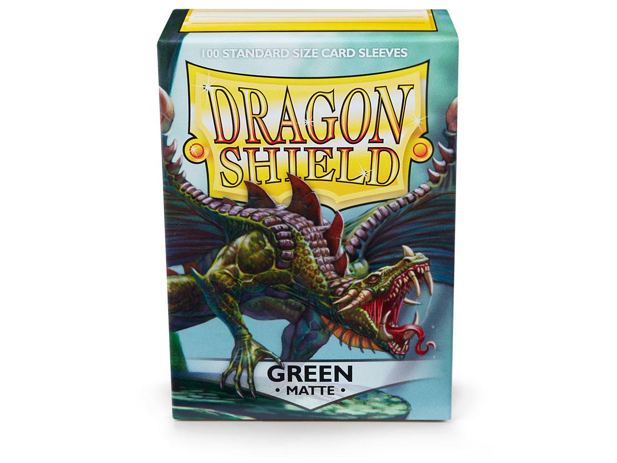 Dragon Shields: (100) Matte Green - Brookhurst Hobbies
