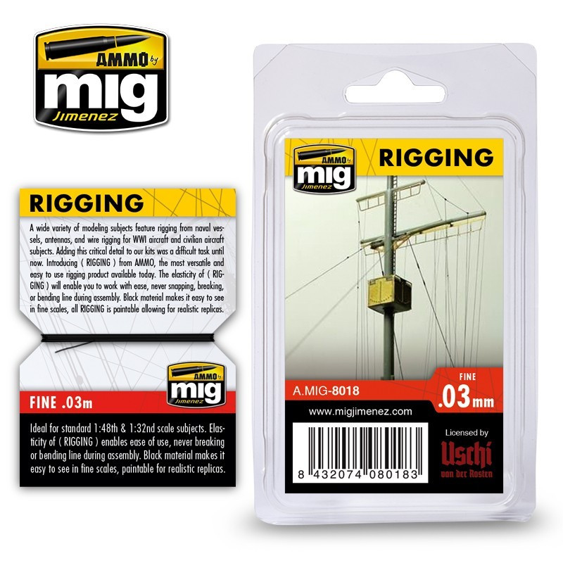 AMIG8018 - Rigging - Fine 0.03 mm - Brookhurst Hobbies