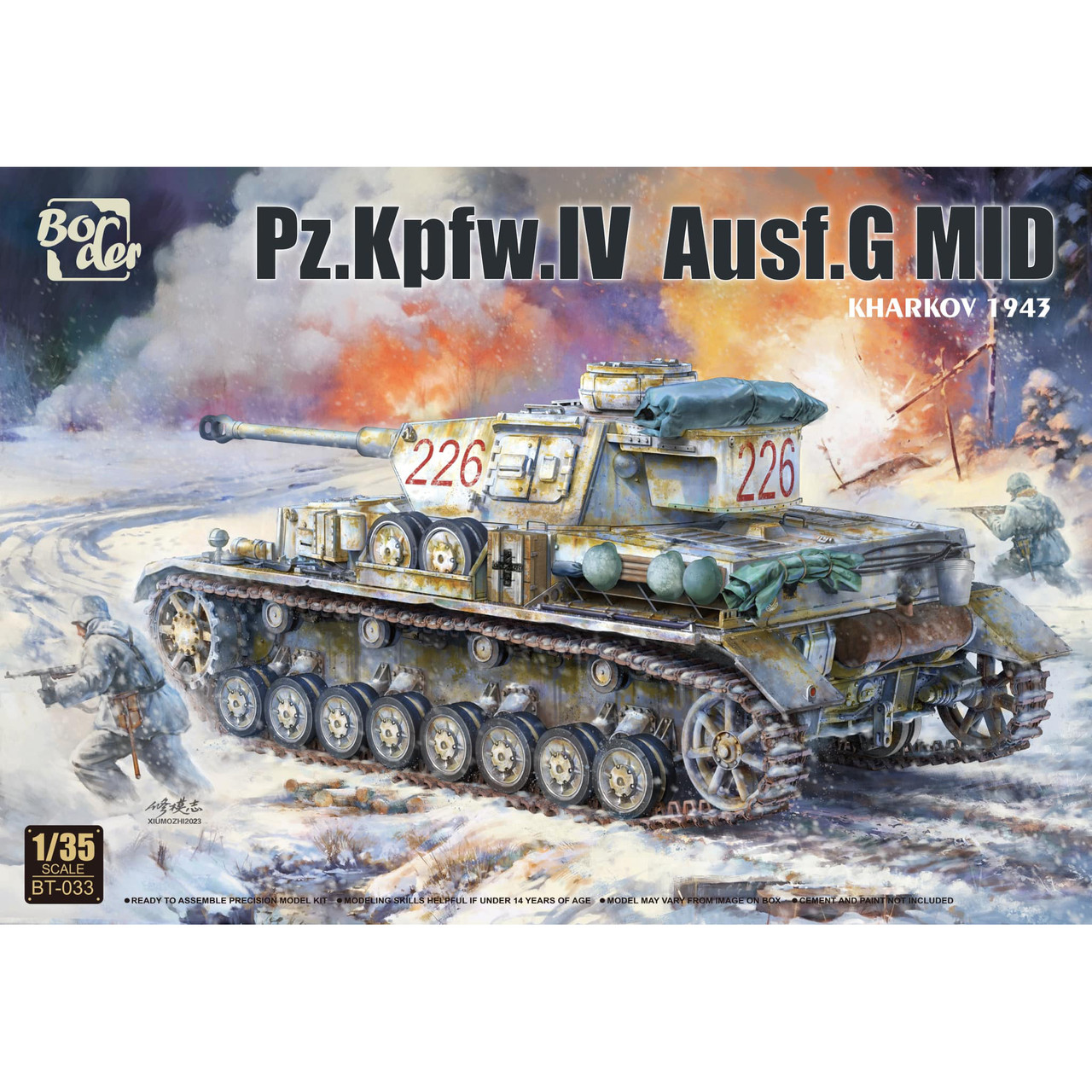 1/35 Panzer Pz.Kpfw.IV Ausf.G Mid Kharkov 1943 - BT033 - Brookhurst Hobbies