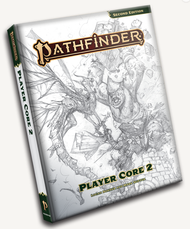Pathfinder RPG: Player Core 2 Sketch Cover - Brookhurst Hobbies