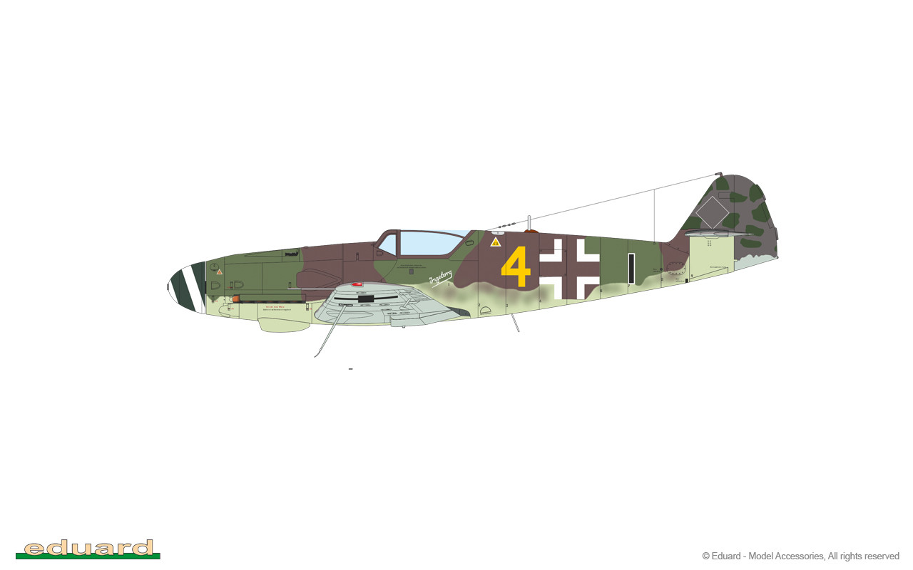 1/48 Messerschmitt Bf-109K-4 KURFURST - Brookhurst Hobbies
