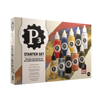P3 Paints: Starter Set Dropper Bottle (10 paints) - Brookhurst Hobbies