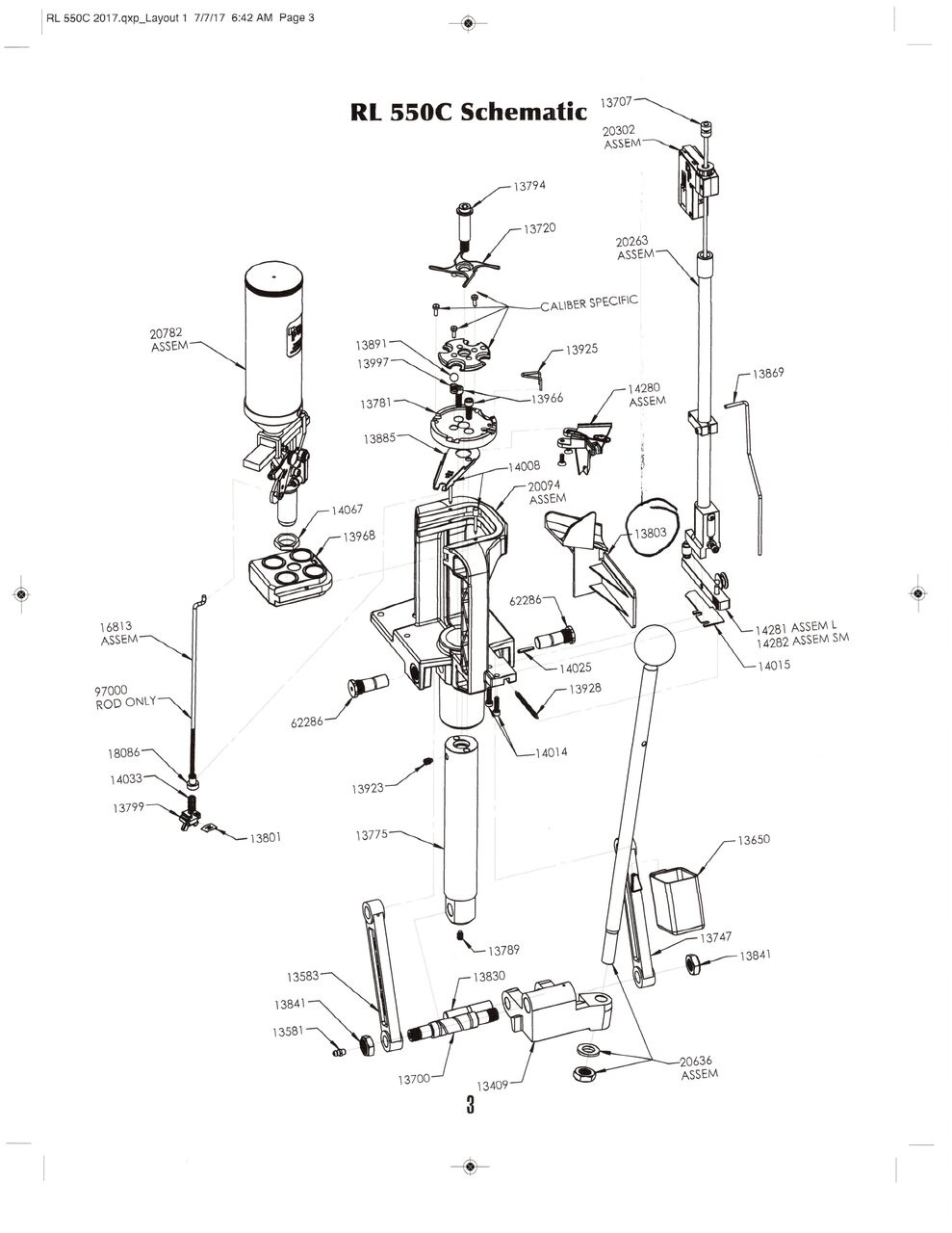 Dillon RL 550 Primer System Operating Rod 13869 - Gunstop Reloading ...