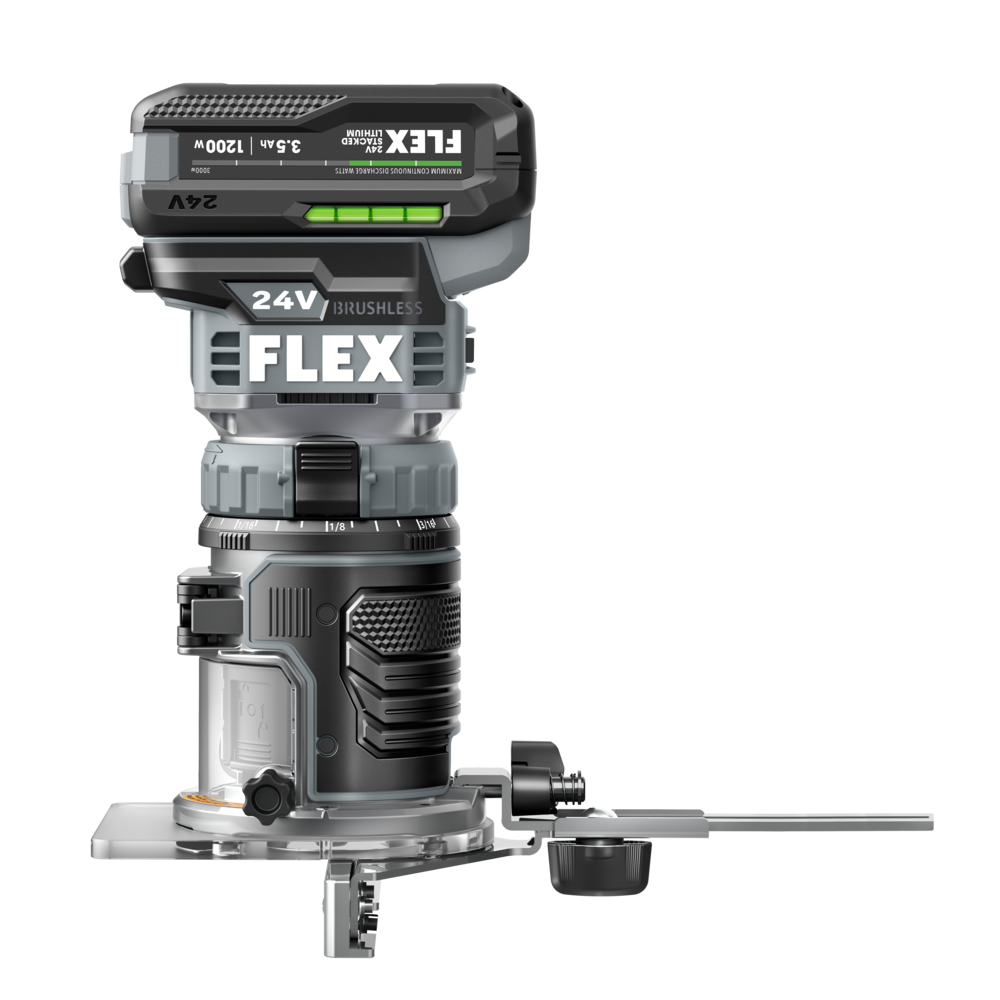 Flex FX4221-1F 24V Trim Router Stacked Lithium Kit - TEGS Tools & Machinery