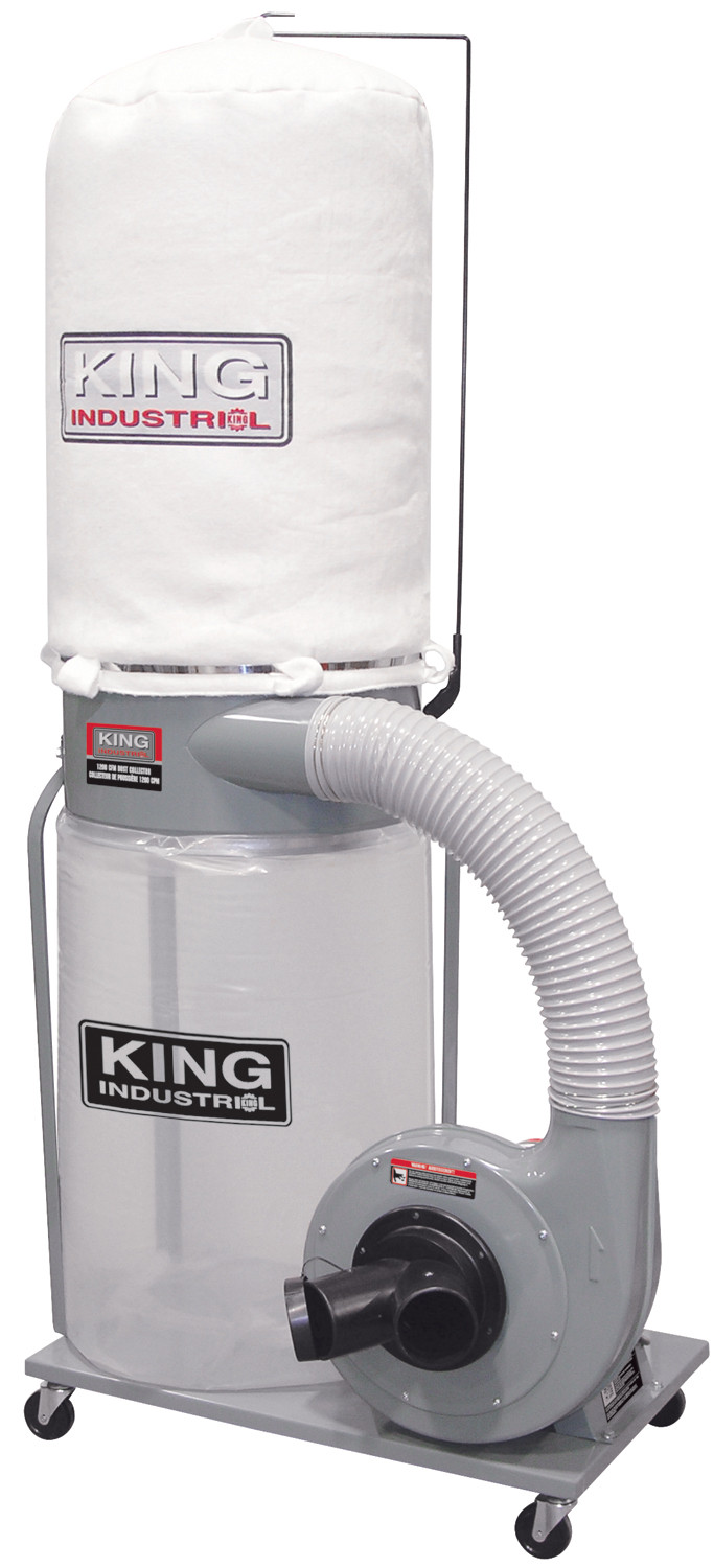 King Industrial KC-3105C Dust Collector, 110/220V, 1200CFM