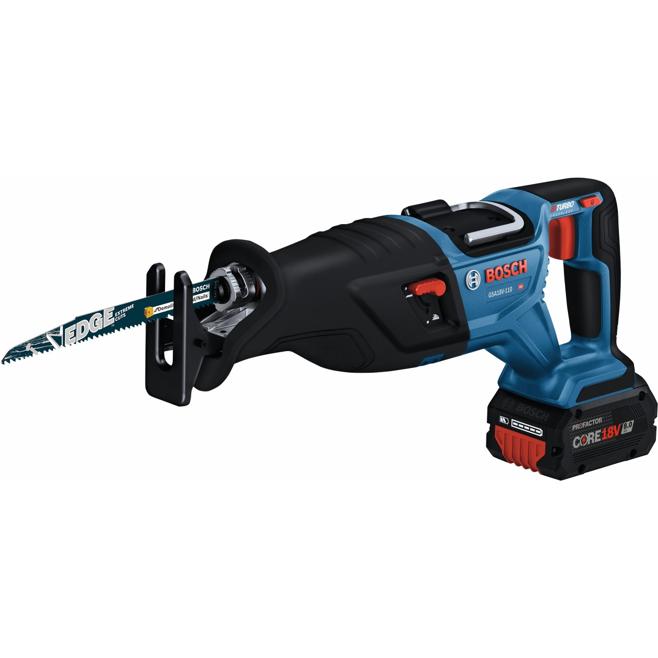 Bosch GSA18V 110B14 PROFACTOR 18V 1 1 8 In. Reciprocating Saw Kit With 1 CORE18V 8.0