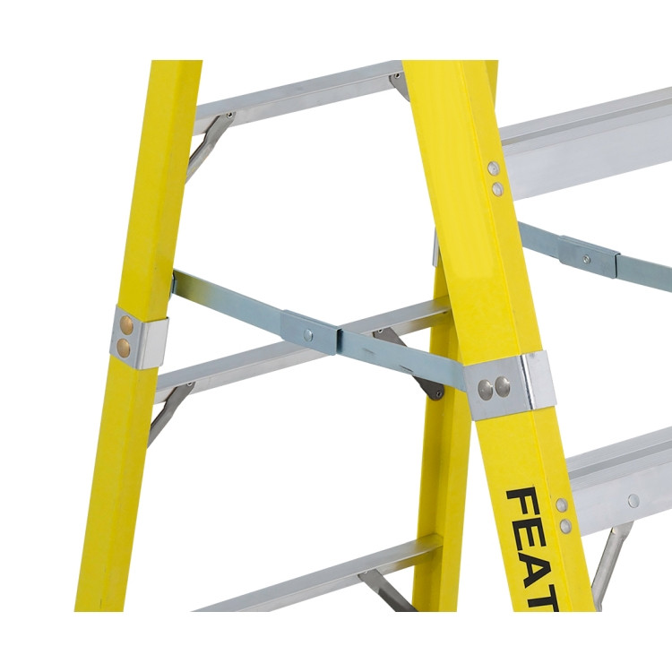 Featherlite Ladders 4' 6404 Fiberglass Step Ladder, Type 1A, 300 Lb ...