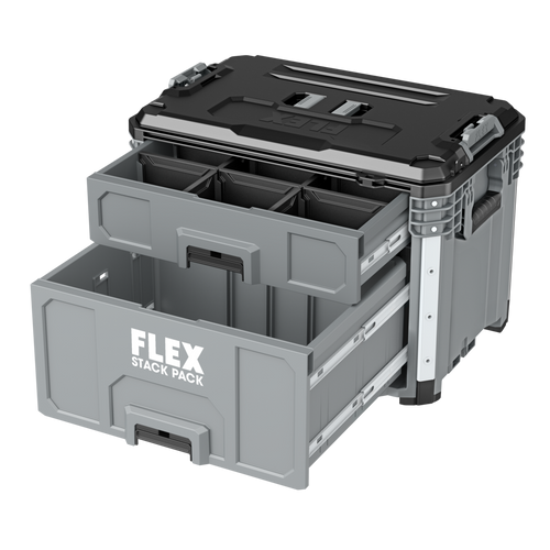 Flex FS1106 STACK PACK 2-Drawer Tool Box - TEGS Tools & Machinery
