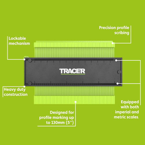 Tracer ACG1 Contour Gauge 130mm (5 In.) Precise Marking Gauge