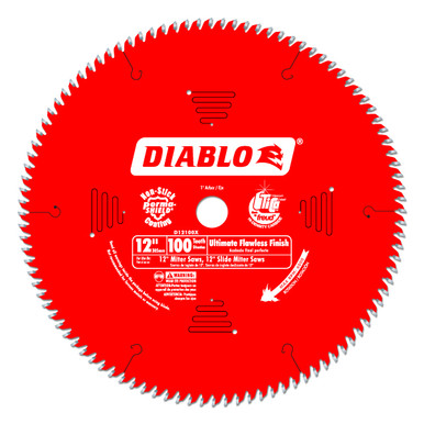 Diablo D12100X 12 In. X 100 Tooth Ultimate Polished Finish Saw Blade