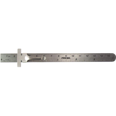 ROK 28334 6 In. Pocket Ruler