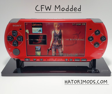 Psp 3000 Vibrant Red Modded Fully Loaded 3k+